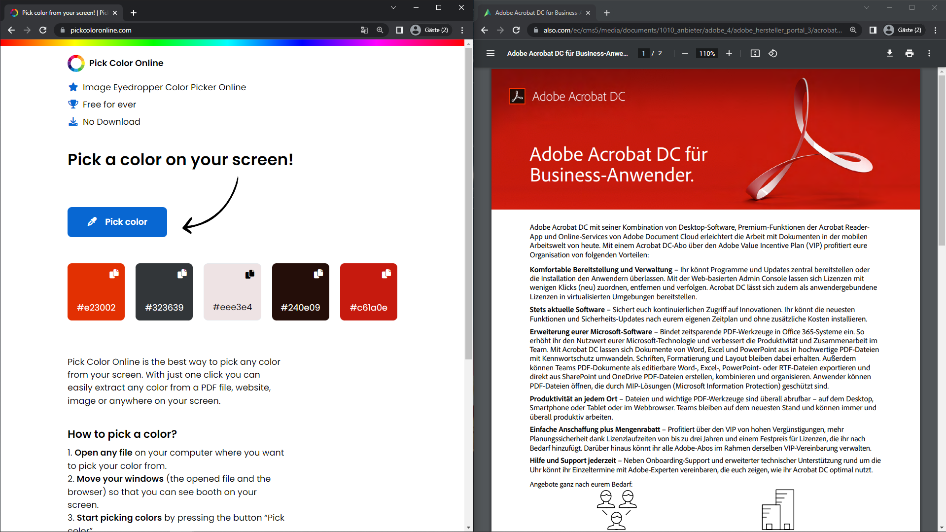 How To Pick A Color From A PDF Document Pick Color Online